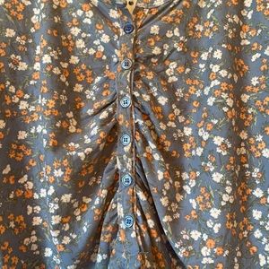 Pink Rose | Tops | Pink Rose Brand Floral Long Sleeved Cropped Top ...